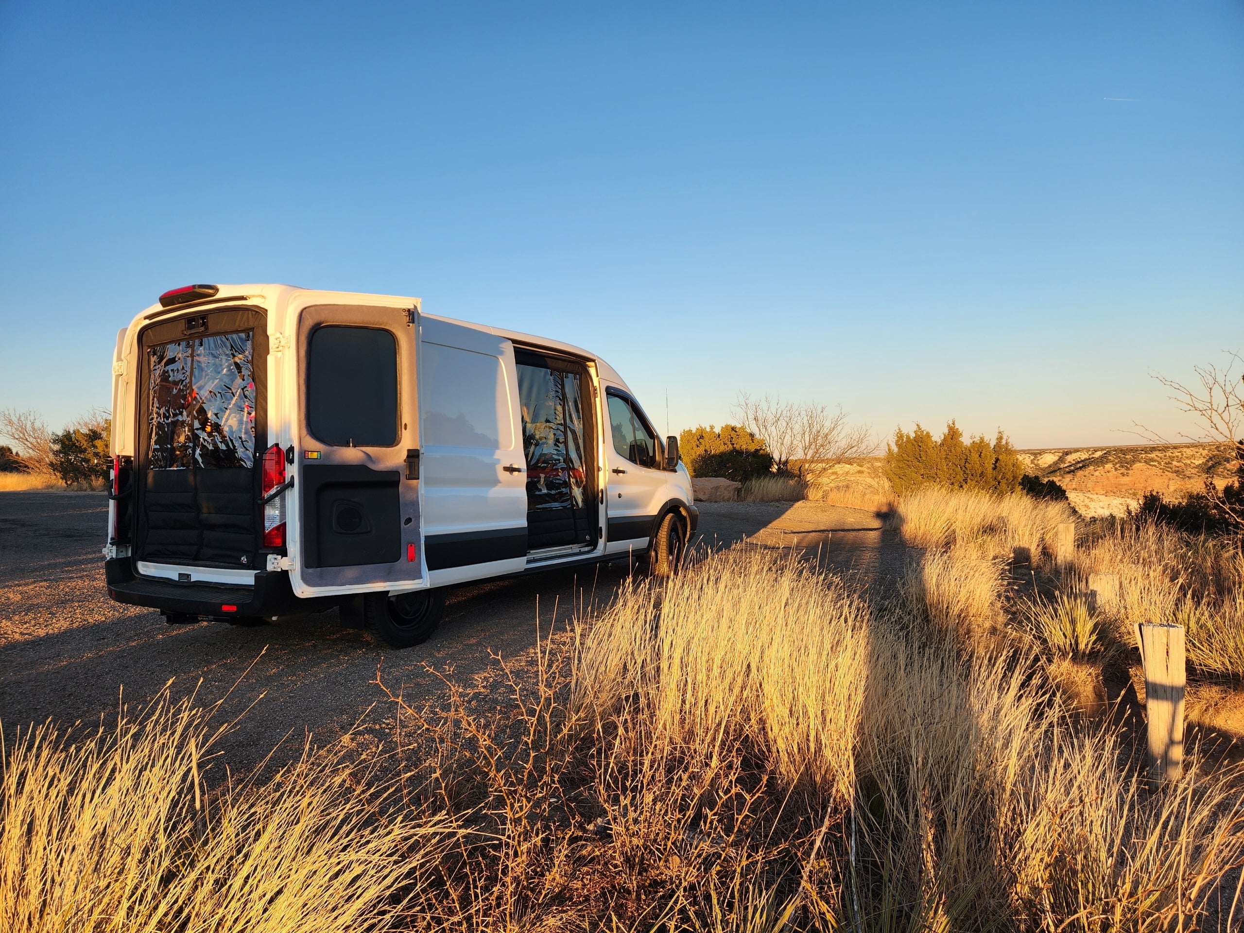 Chill Curtain Sliding Door Ford Transit | The Bug Wall